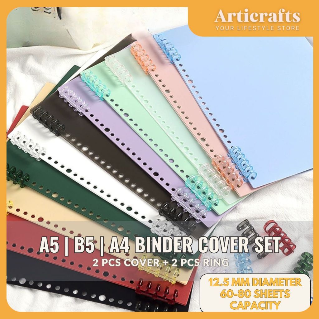 2pcs/set A5/B5 Binder Cover/Divider and Ring for Cuztomized Planner ...