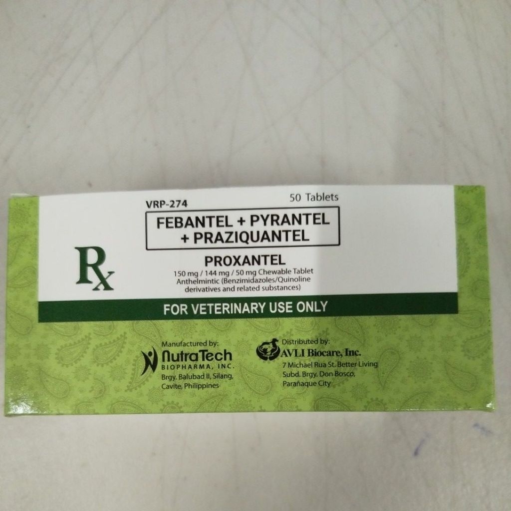 Proxantel -Dewormer - Sold per tablet no prescription required | Shopee ...