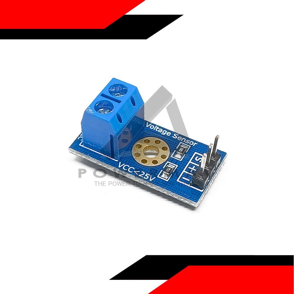 0-25V VOLTAGE SENSOR MODULE VOLTAGE DETECTION SENSE SENSING READING DC pcb breadboard arduino ...