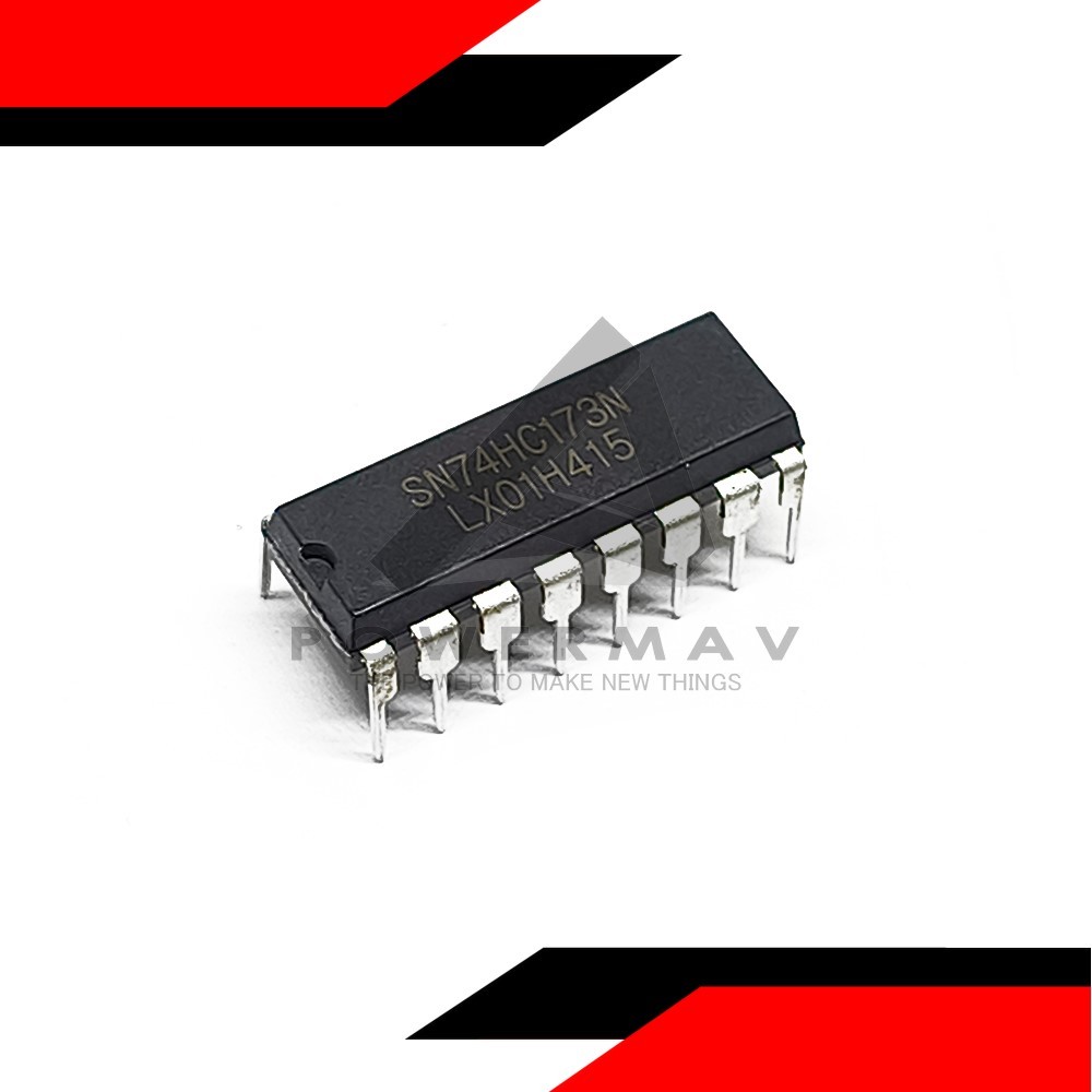 sn74hc173n dip ic 74hc173 74HCT173 quad positive-edge triggered D type ...