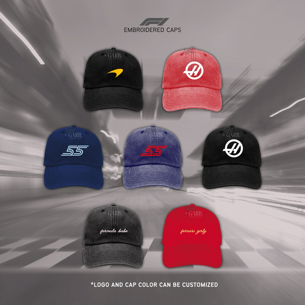 Formula One F1 Inspired Embroidered Hats McLaren Haas Williams Formula ...