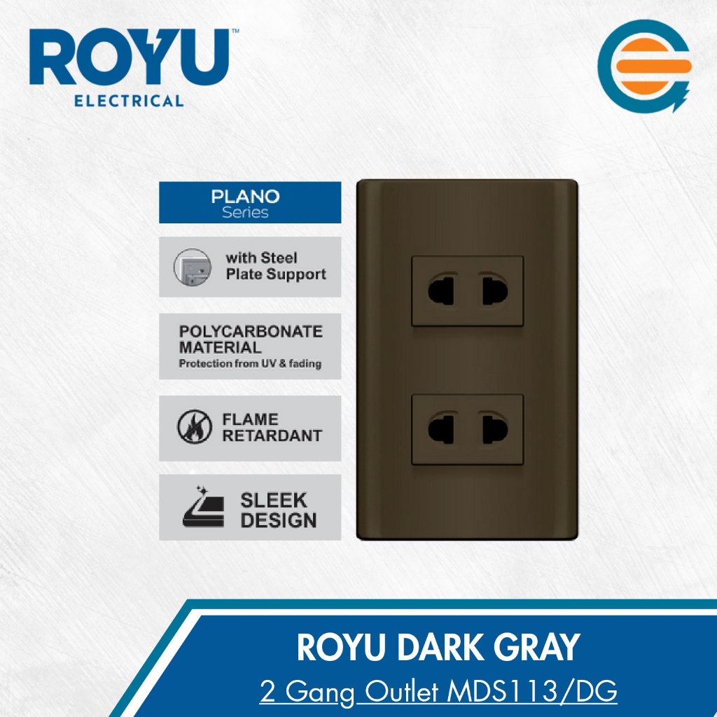 ROYU Plano Series Dark Gray Outlets | Shopee Philippines