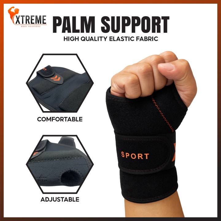 Palm Support Brace Adjustable Compression for Pain Relief Gym Sports ...