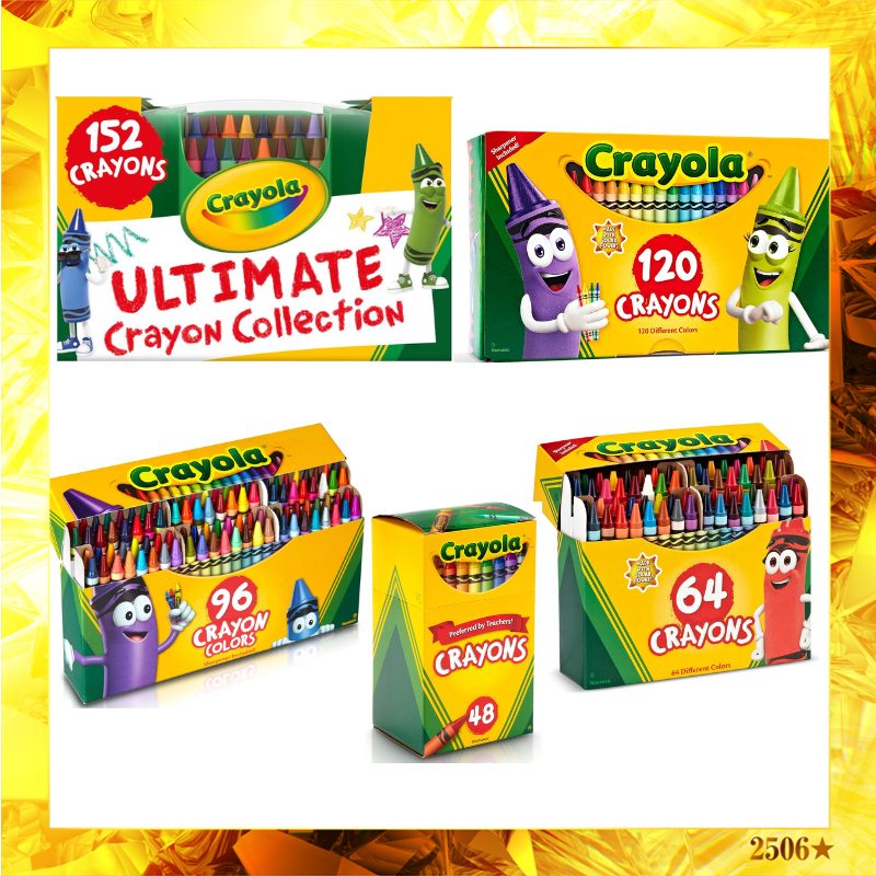[Crayola] Crayon Box Set, 152 (520030)/ 120 (526920)/ 96(520096)/ 64 ...