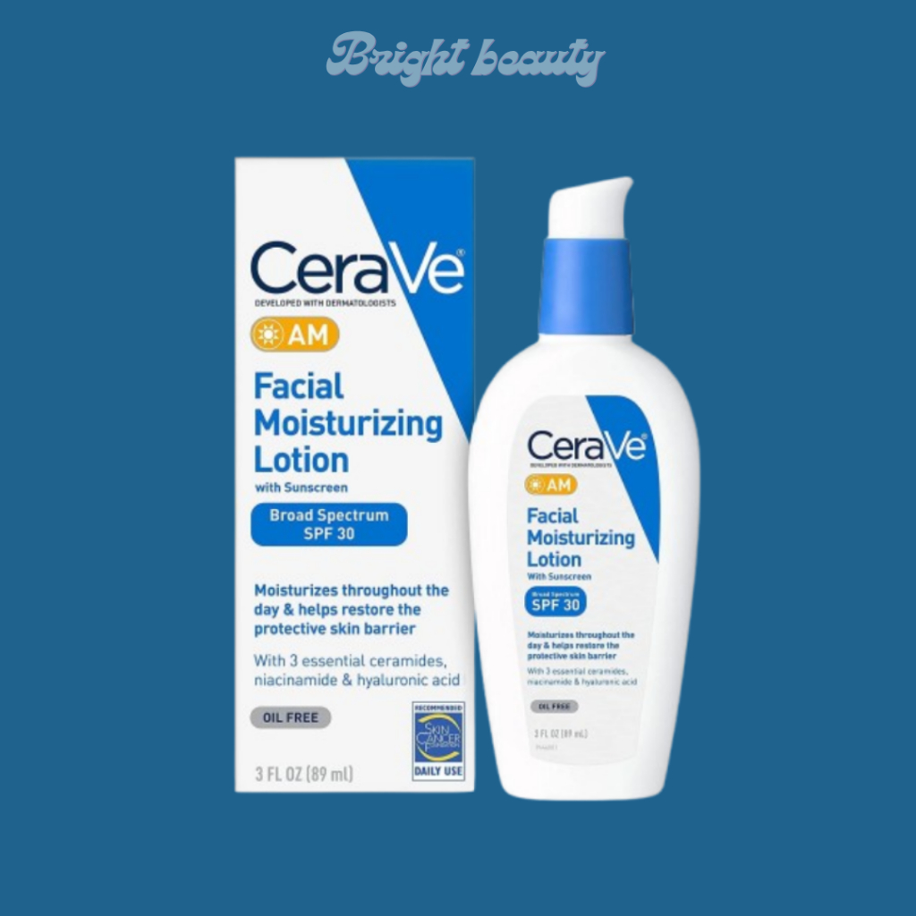 Cerave AM Facial Moisturizing Lotion SPF 30 Oil-free Face Moisturizer ...