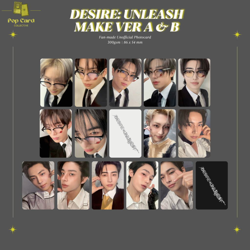 [ENHA] Desire : Unleash Make Ver A & B Fan-made Unofficial Photo Card ...