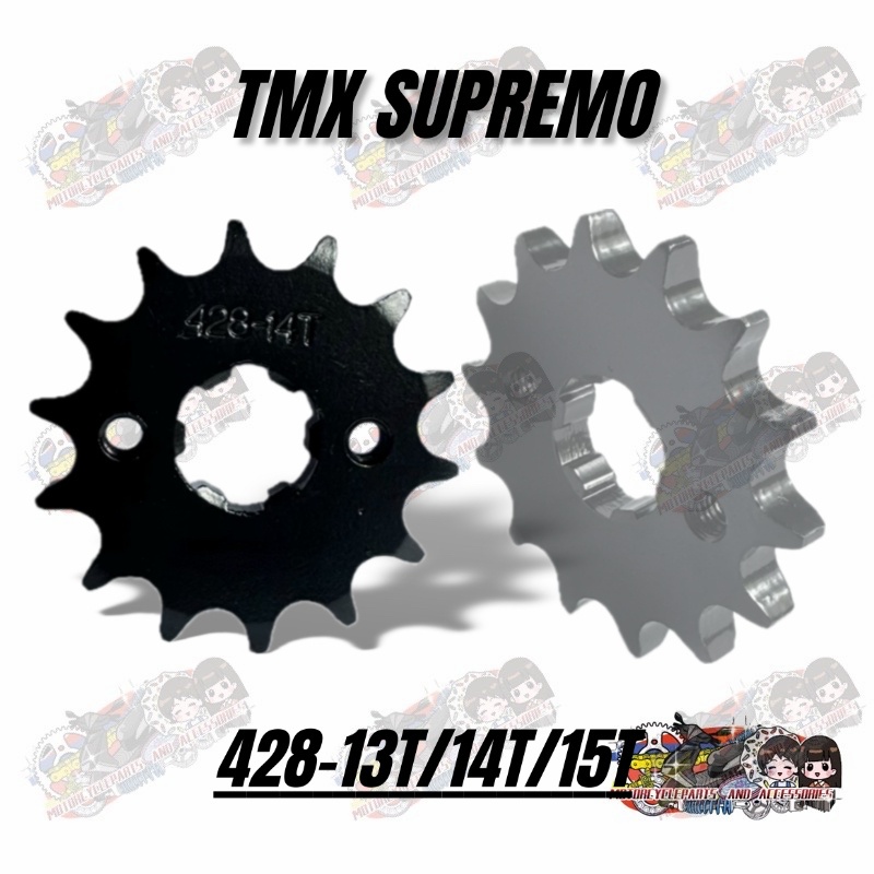 LJ Motorcycle TMX SUPREMO 428 Engine Front Sprocket 13T 14T 15T ...
