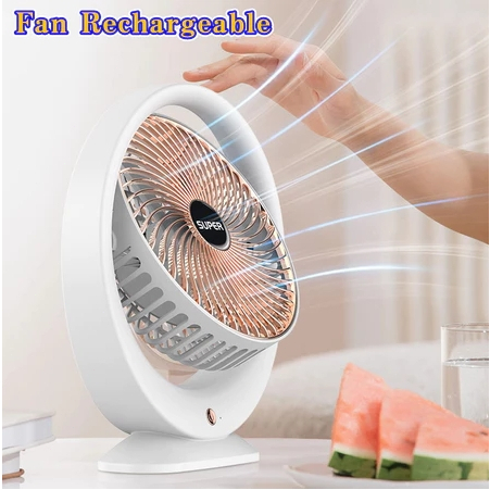 Portable Electric fan rechargeable firefly Desktop Fan adjustable mini ...