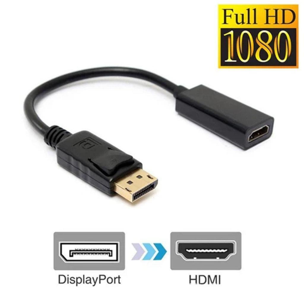 Displayport DP to HDMI Adapter 1080P Display Port Cable Converter For ...