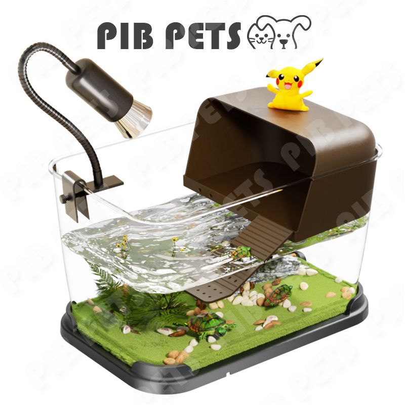 Turtle Tank Kit Turtle House Turtle Box Aquarium Tank Turtle Cage with ...