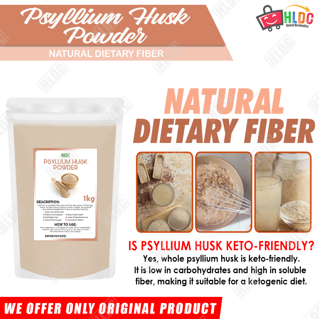 PSYLLIUM POWDER — Psyllium Husk, Organic, Soluble Fiber, Baking ...
