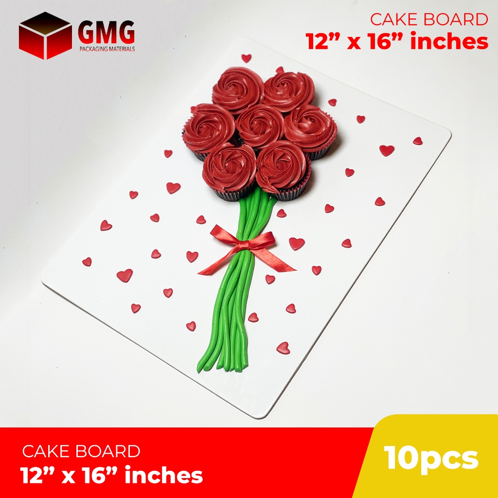 GMG Cake Board 12 x 16 Laminated Solid Hardboard (10pcs) | Shopee ...