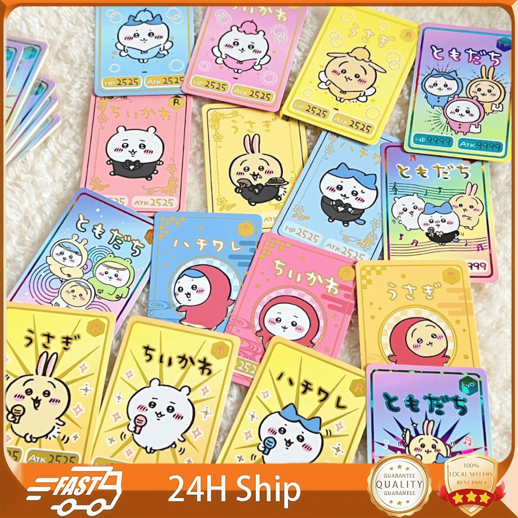 Chiikawa Collector Cards Set | Mini Trading Cards of Usohato, Hachiware ...
