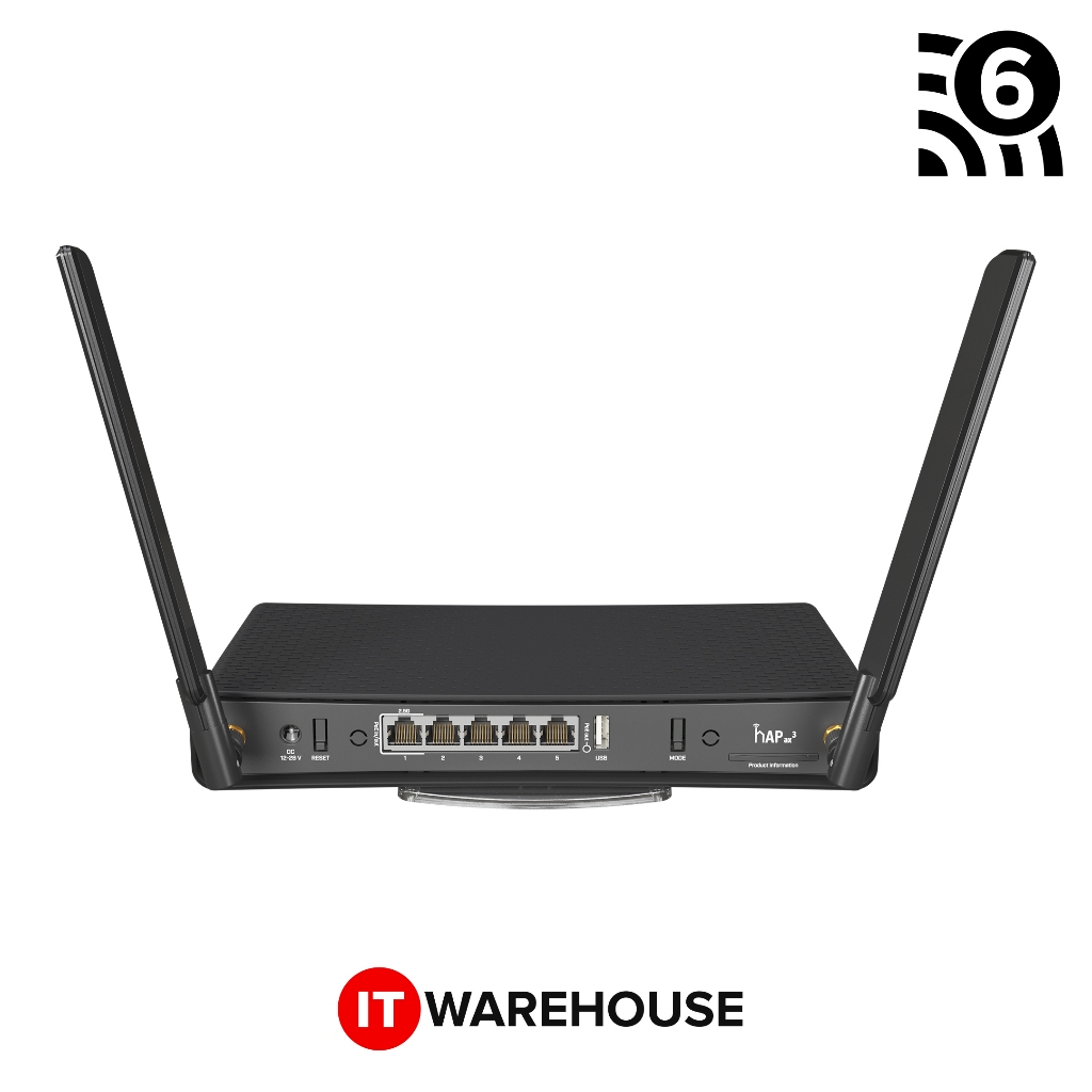 MikroTik hAP ax3 - Wifi 6 Dual band Gigabit Router w/ 1GB RAM, 1.8 Ghz ...