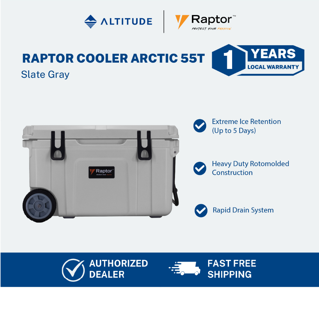 Raptor Cooler Arctic Trolley 55T | Shopee Philippines