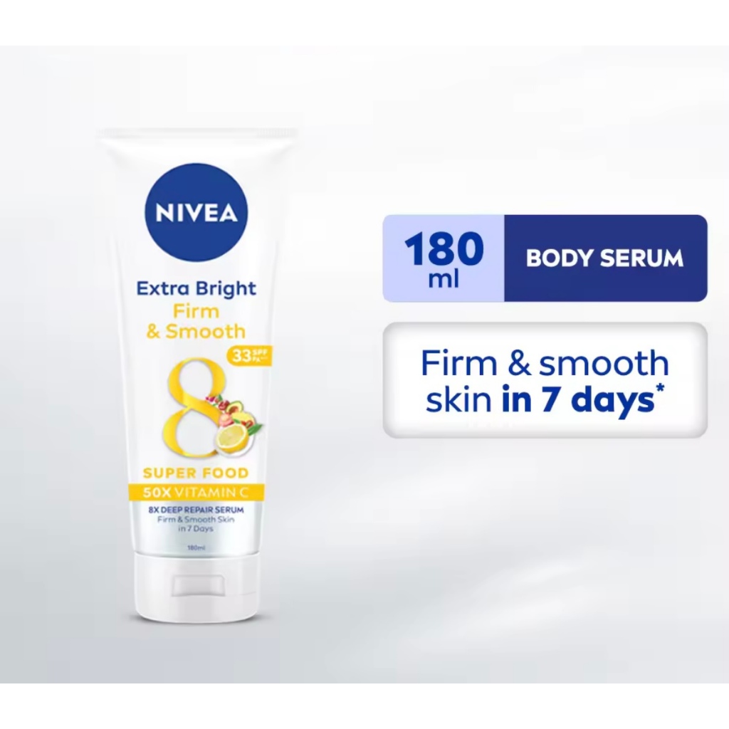 NIVEA Body Serum Extra Bright Firm and Smooth Lotion with SPF 33 PA++ ...