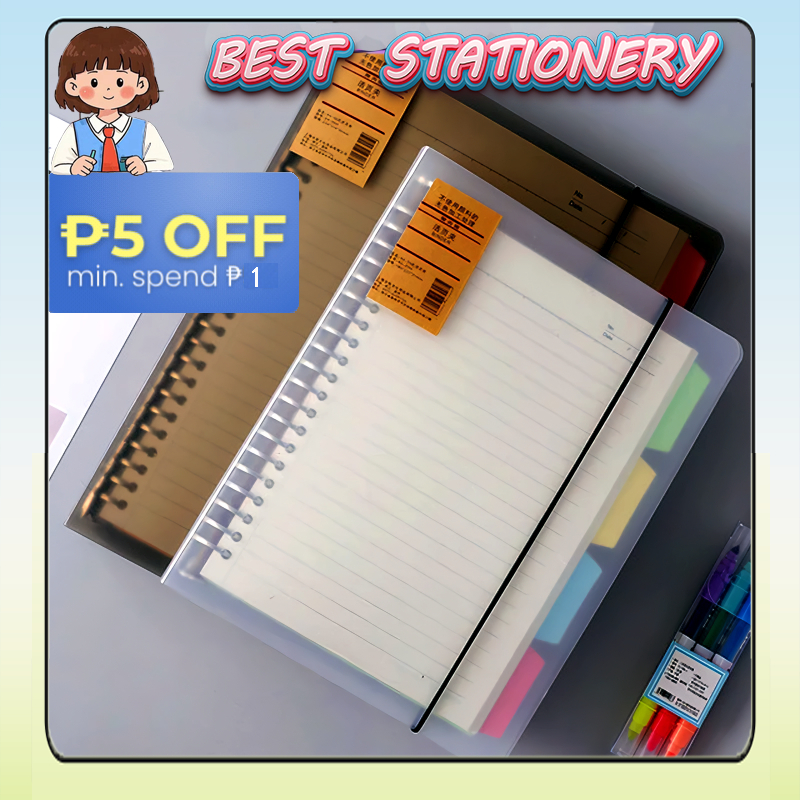 Binder Notebook A5/B5/A4 Loose Leaf Core Papers Refillable Coil Refill ...