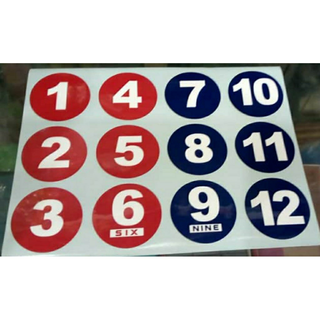 Pitcha Pool Numbers From 1 to 12 with 2 BORAX | Shopee Philippines