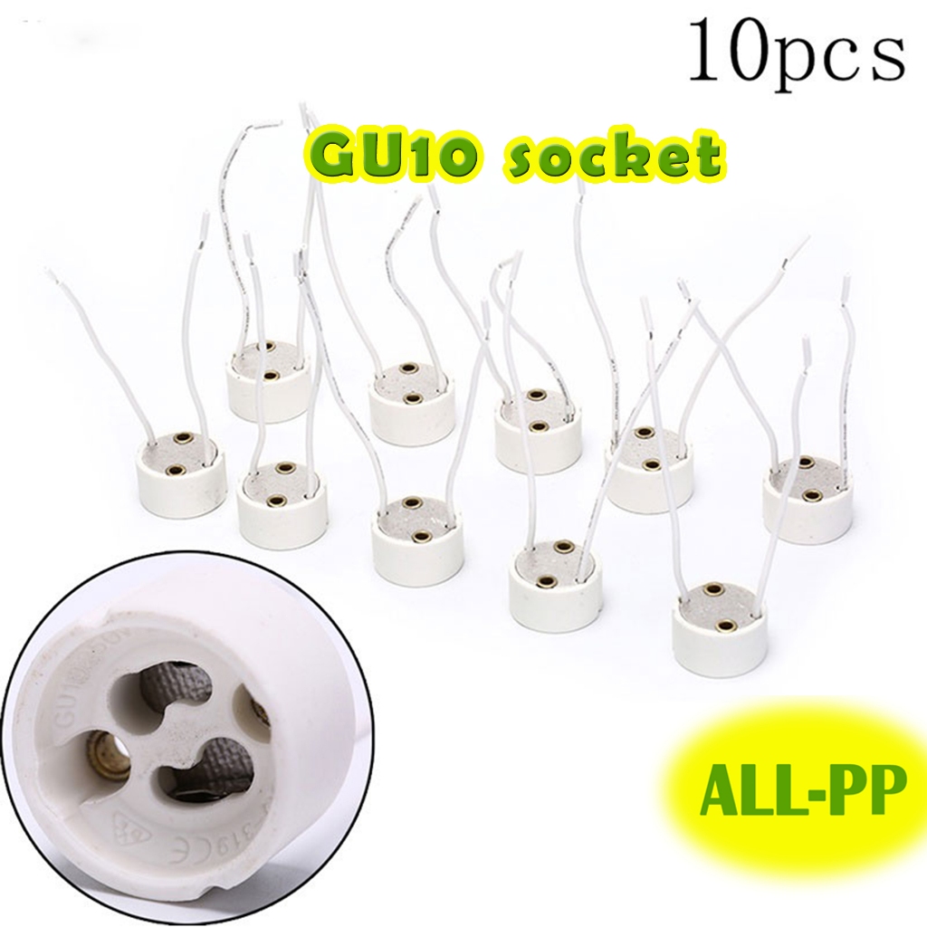 10pcs GU10 socket ceramic lamp holder lamp holder wholesale lamp holder ...