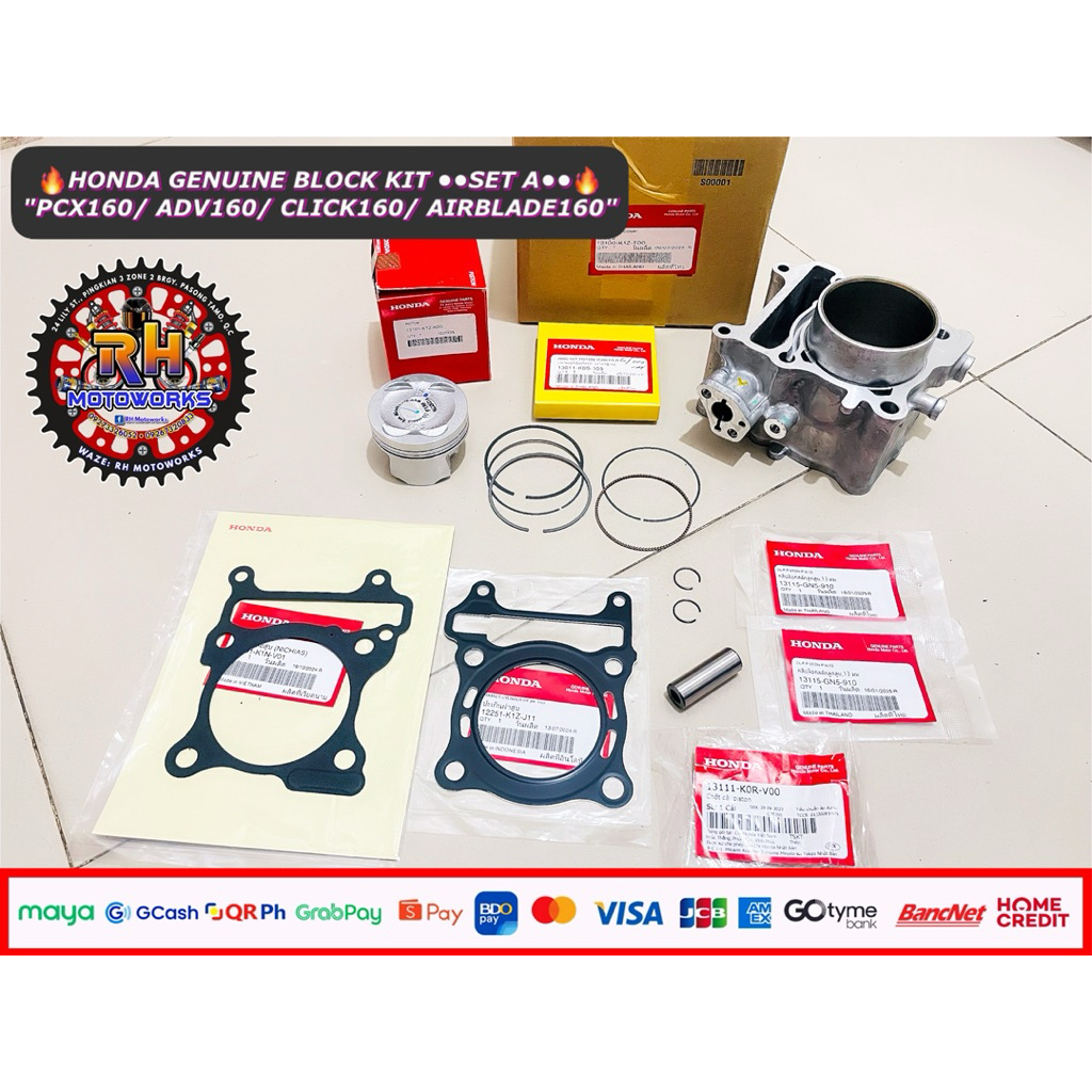 HONDA GENUINE BLOCK KIT for PCX160/ ADV160/ CLICK160/ AIRBLADE160 ...