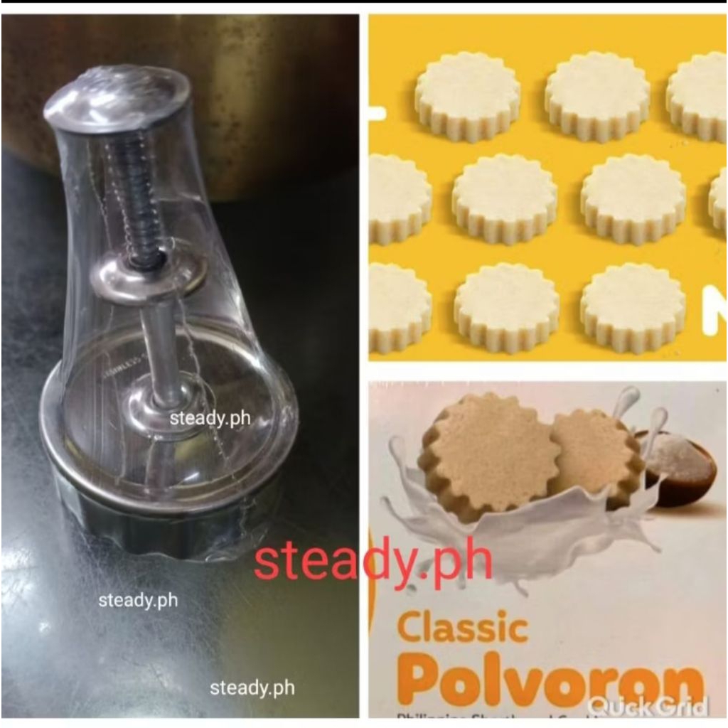 New Cod Big Flower shaped Polvoron Moulder Hulmahan ng polvoron Molder ...
