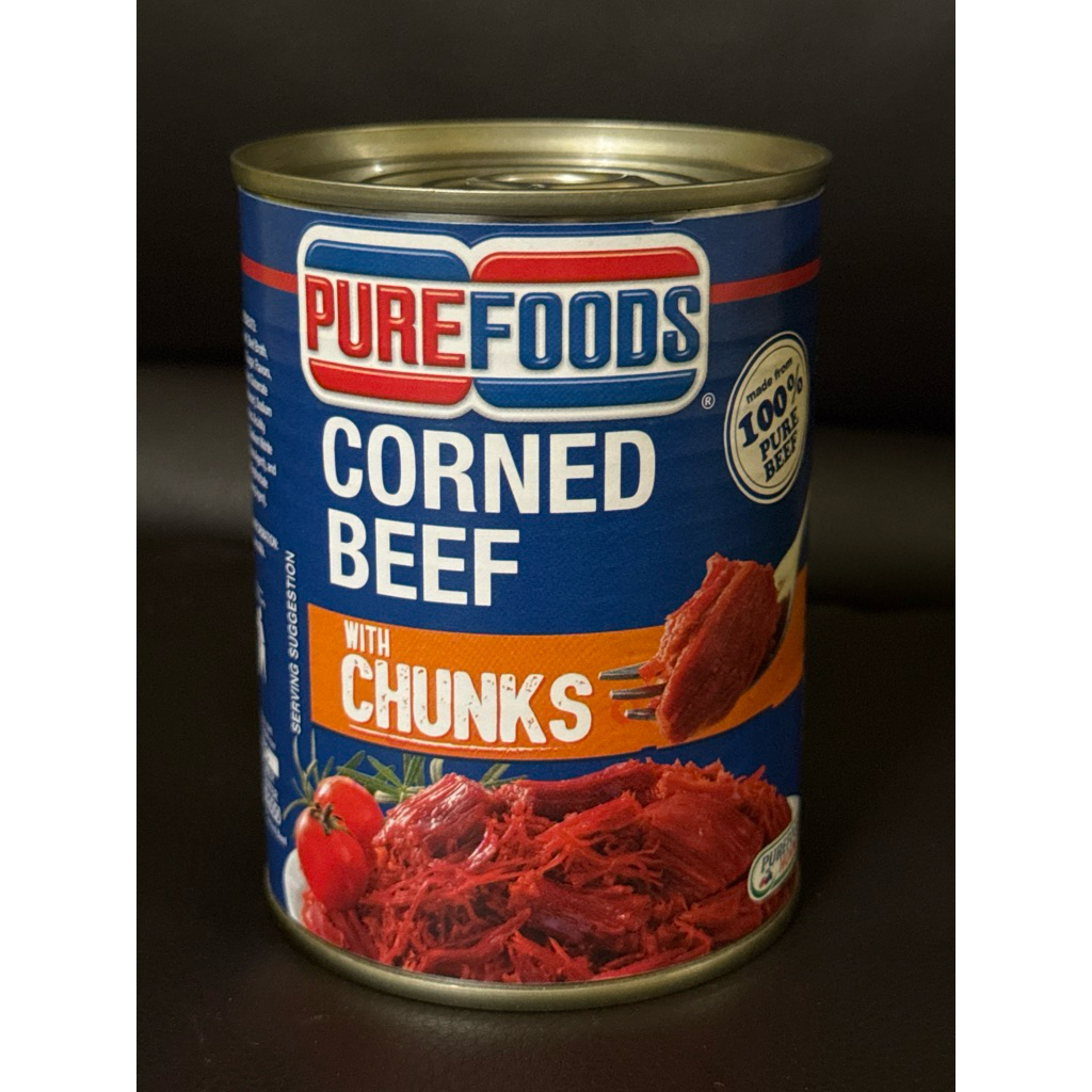 PUREFOODS CORNED BEEF WITH CHUNKS 380g | Shopee Philippines