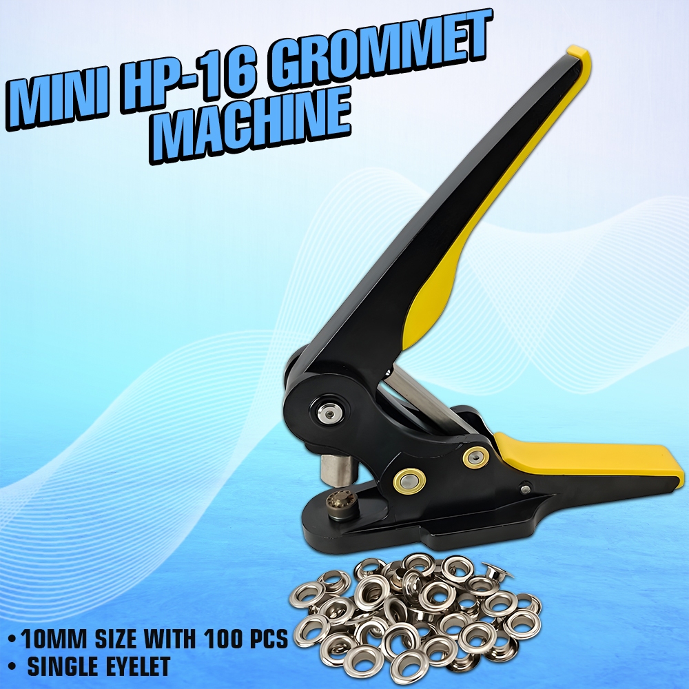 HP-16 Mini Grommet Machine Flower Mold with 100pcs Single Eyelet 10mm ...