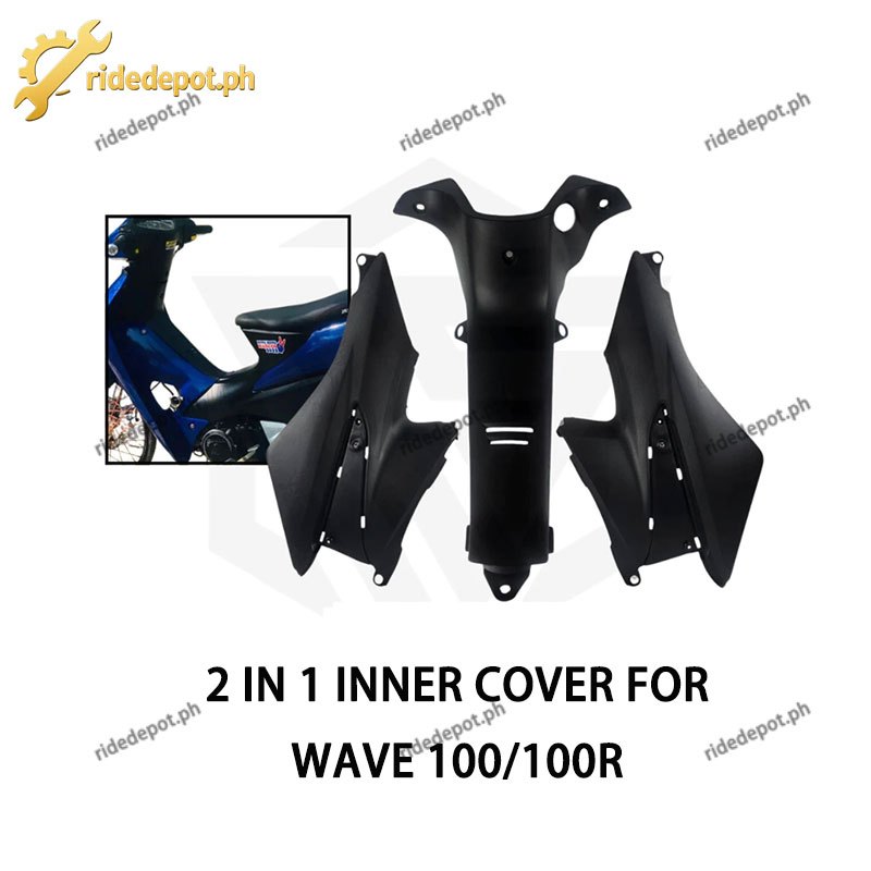MOTORCYCLE FAIRINGS 2IN1 CENTER COVER + UBOX COVER FOR WAVE 100/100R ...