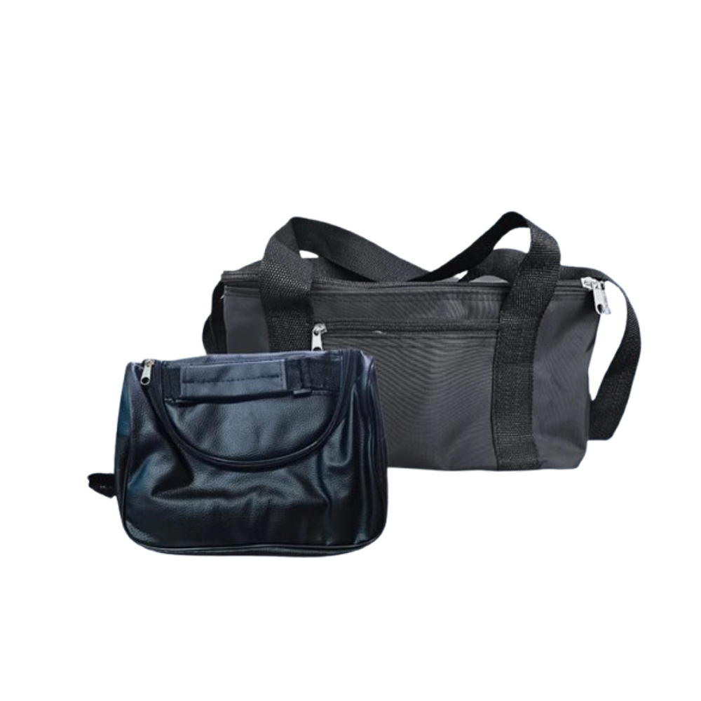 Doctor's Bag / OB Bag / Medical Sling Bag (Black Leather) | Portable ...