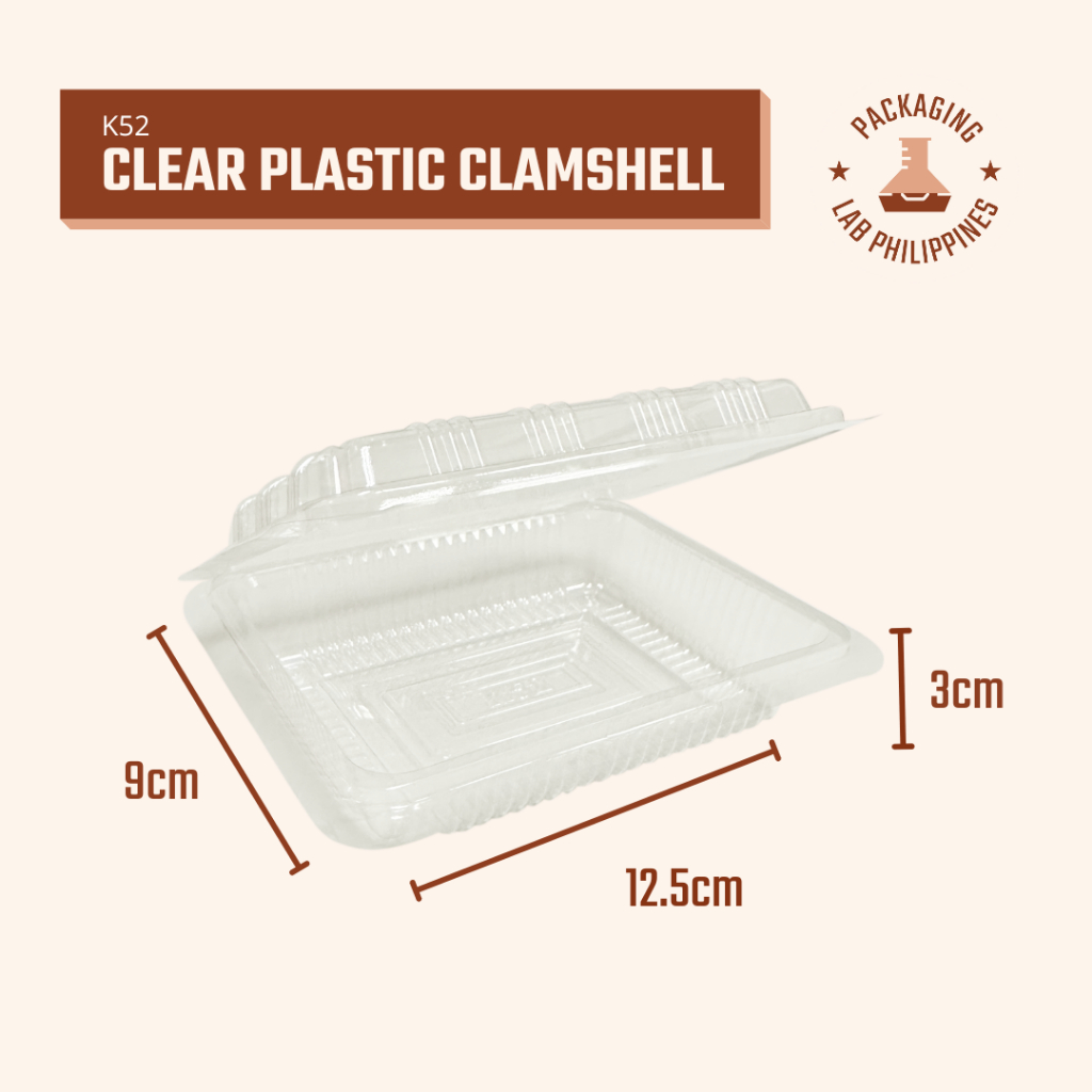 [100pcs] Clear Plastic Clamshell Rectangle Plastic Disposable Takeout ...
