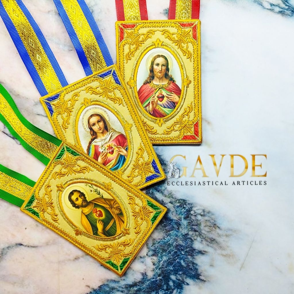 GAVDE Premium Line Sacred, Immaculate, and Chaste Heart Embroidered ...