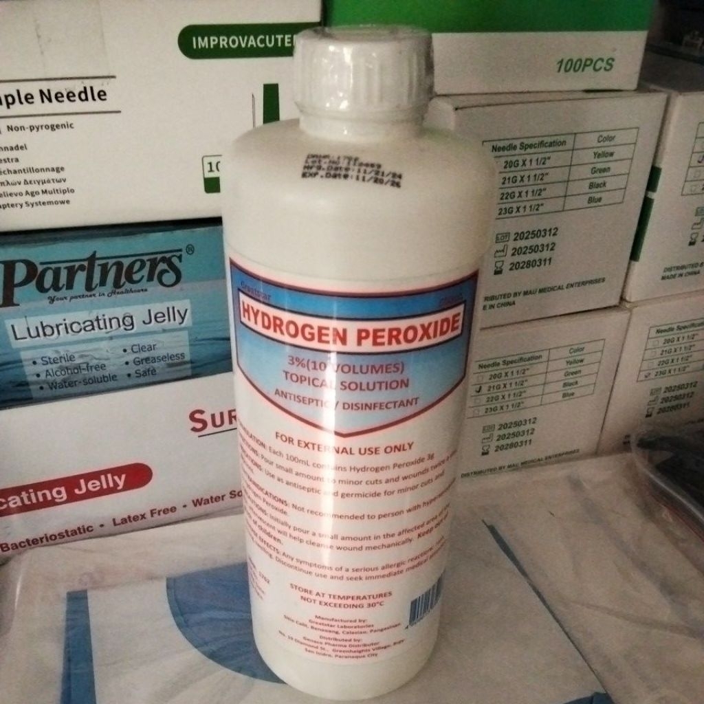Hydrogen Peroxide 500 ml 3% 10 volumes antiseptic | Shopee Philippines