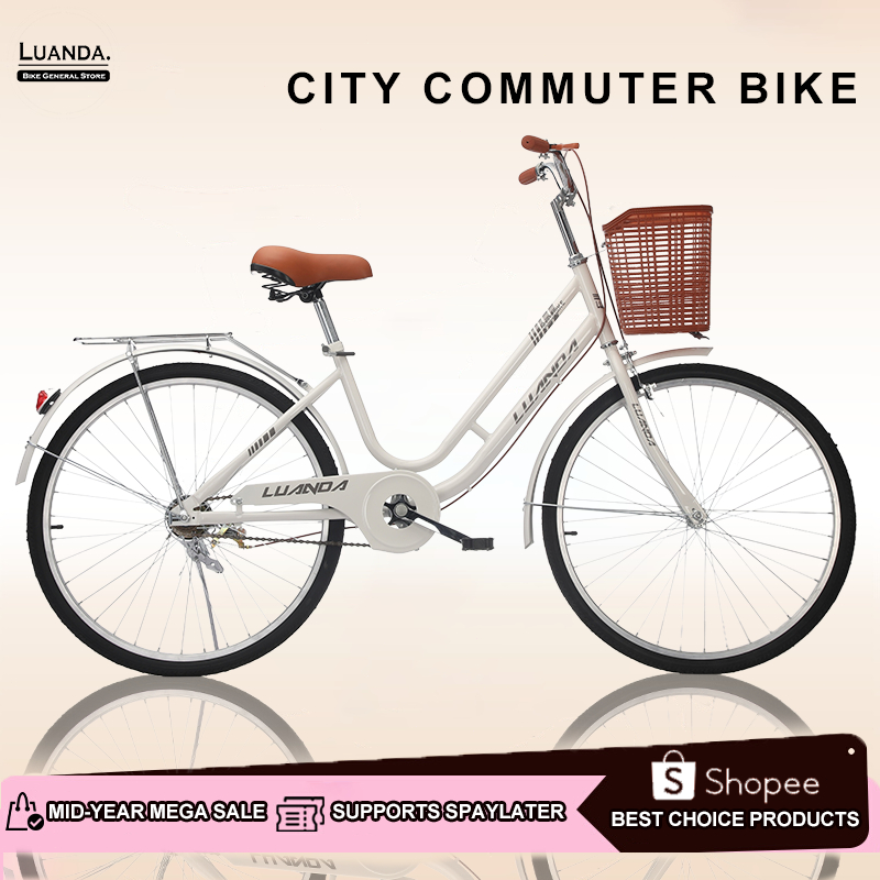 LUANDA City Commuter Bike High-Carbon Steel Alloy Bicycle Frame Design ...