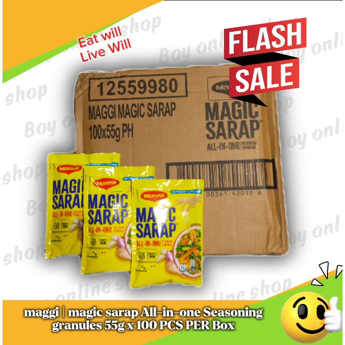 Magi magic sarap All-in-one Seasoning Granules 55g x 100 per box ...