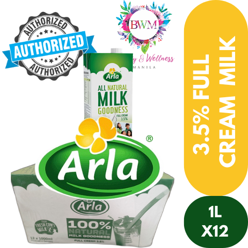 ARLA ALL NATURALGOODNESS FULL CREAM MILK 1L X10 WHOLE CASE: RICH DAIRY ...