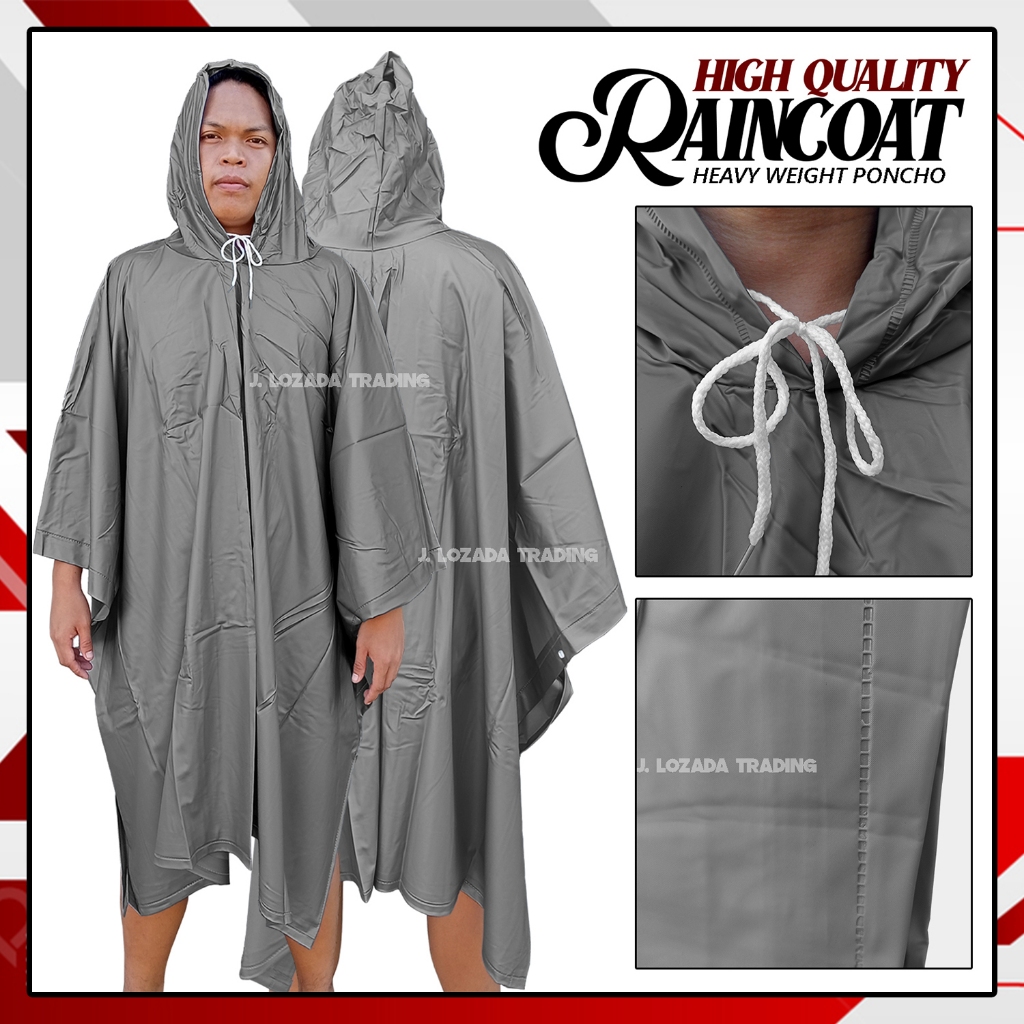 Heavy duty Poncho Raincoat Rubberized Makapal Kapote Popular Waterproof ...