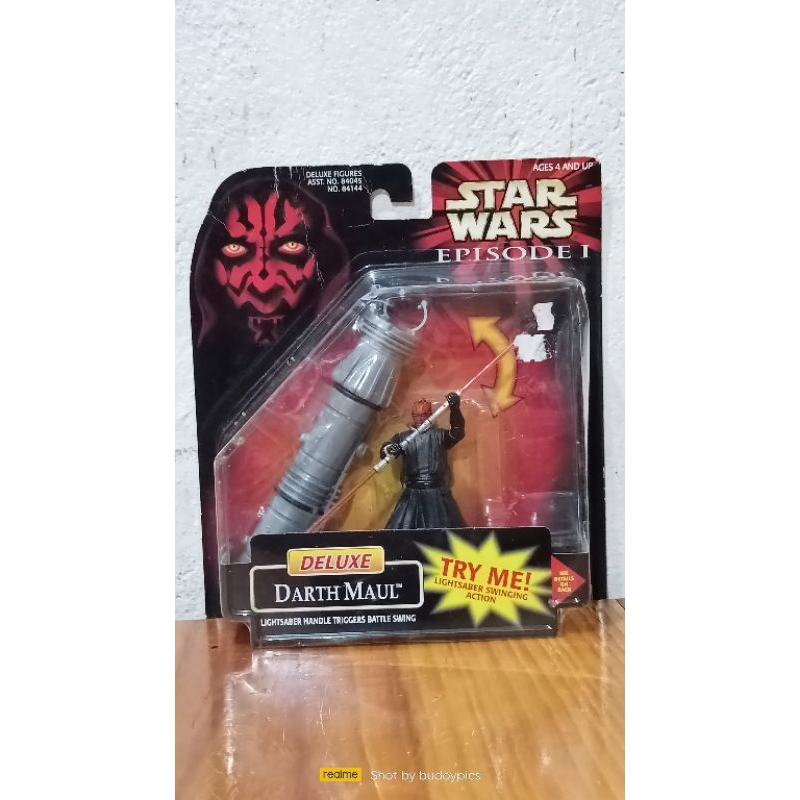 Tomy Star Wars Episode 1 Deluxe Darth Maul Lightsaber Handle Triggers ...
