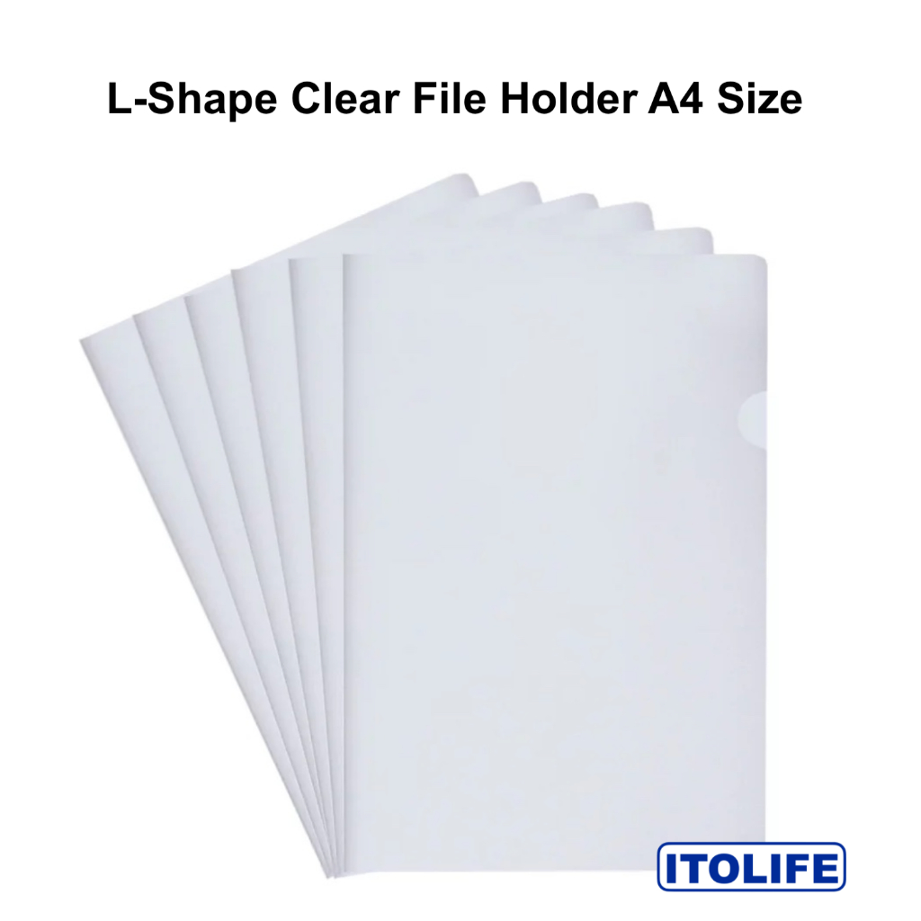 Clear Plastic Folder L Shape- Bag of 12pcs | Shopee Philippines