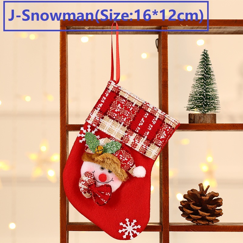 New Year Christmas Stocking Sack Xmas Gift Candy Bag Christmas ...