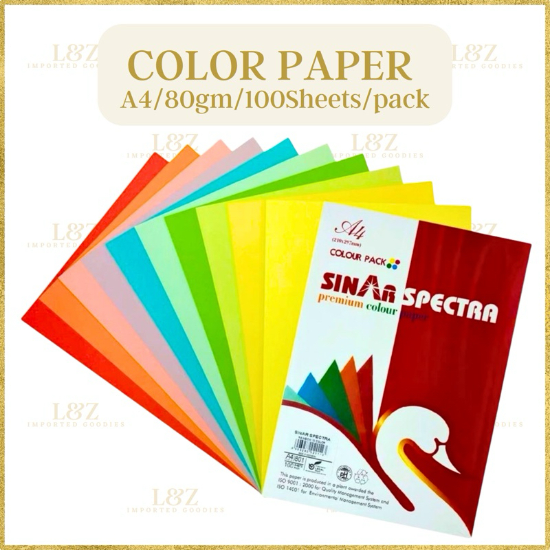 Premium Color Paper A4 80gm 100 Sheets | Shopee Philippines