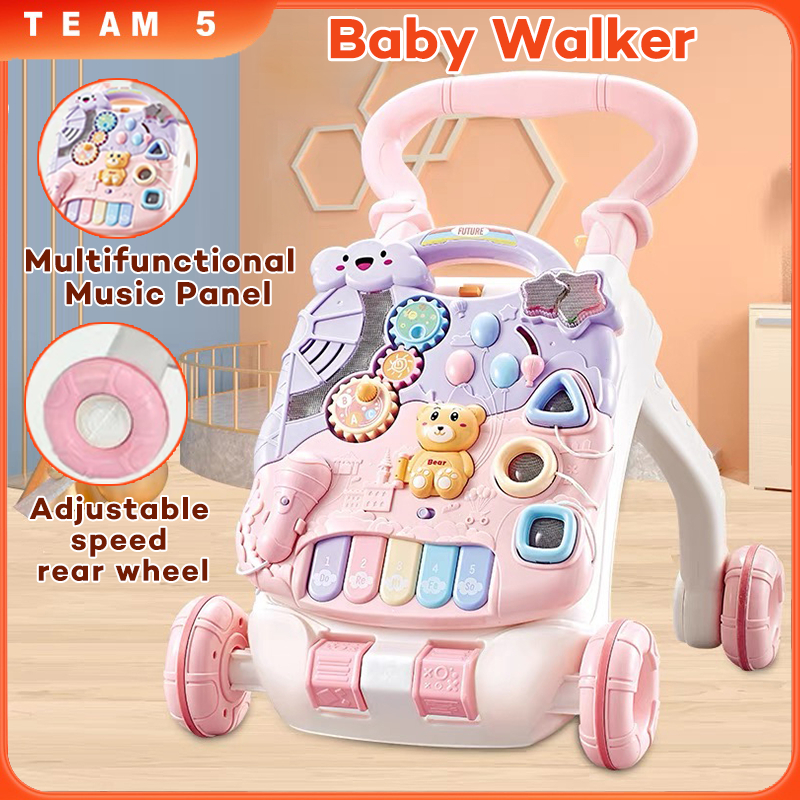 TEAM 5 Multifunctional Baby Push Walker Trolley Walke For Baby Boy/Girl ...