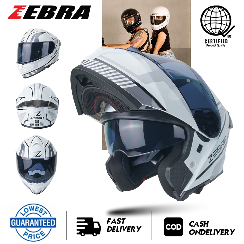 ZEBRA A113 Modular Dual Visor Helmet For Motorcycle Women helmet With ...