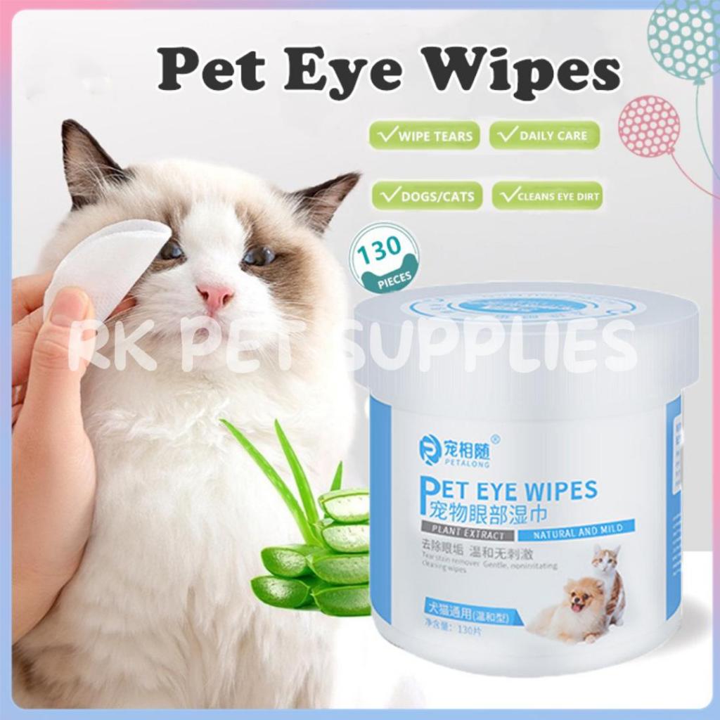 130pcs Pet Essentials Cleaning Wipes Eye Wipe Ear Wipe Dog Dogs Cat ...