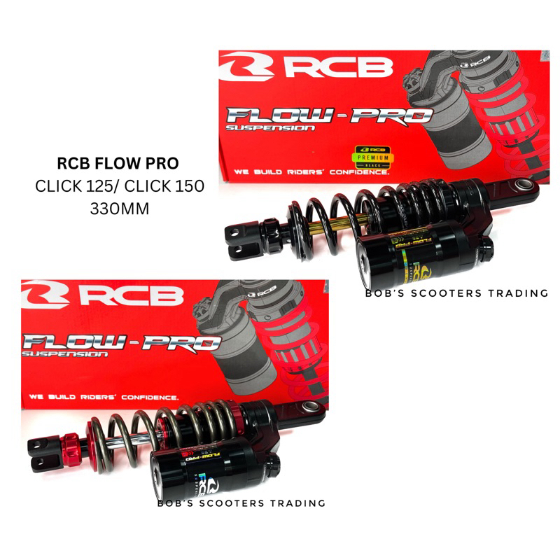 RCB FLOW PRO REAR SHOCK HONDA CLICK 125/ CLICK 150 (330MM) MONO SHOCK ...