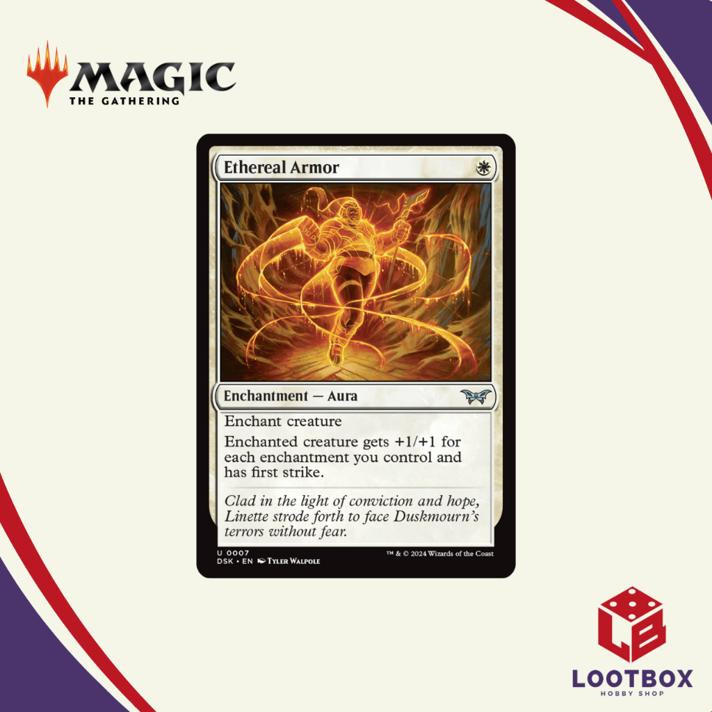 Magic the Gathering: Ethereal Armor (Uncommon) - Duskmourn | Shopee ...