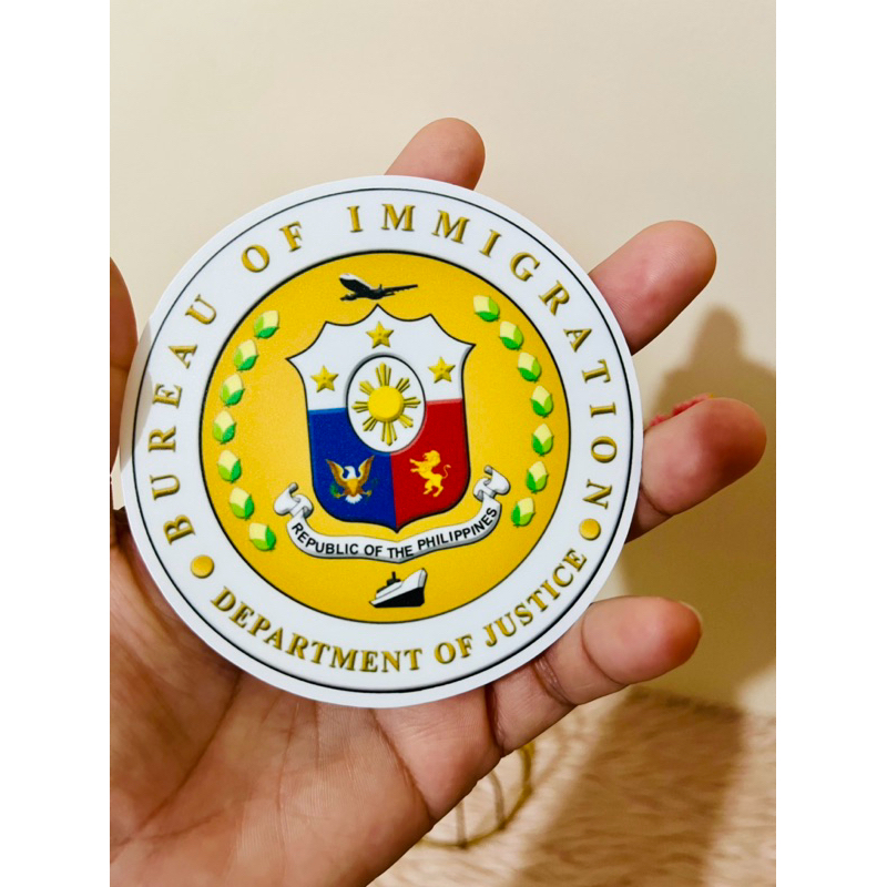 BUREAU OF IMMIGRATION LOGO STICKER | Shopee Philippines