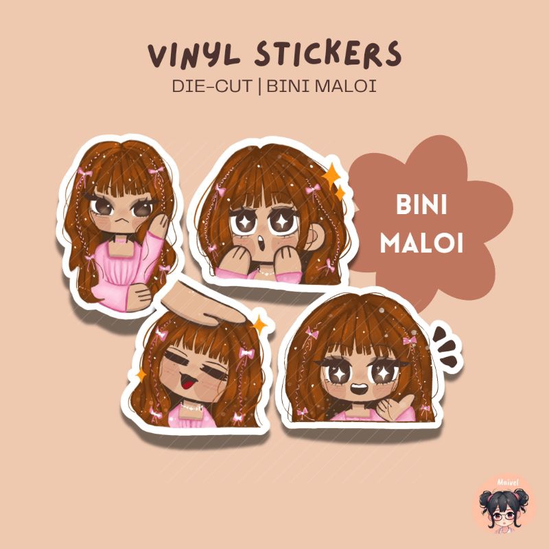 BINI Maloi Inspired Vinyl Stickers - Waterproof, Durable, High Quality ...