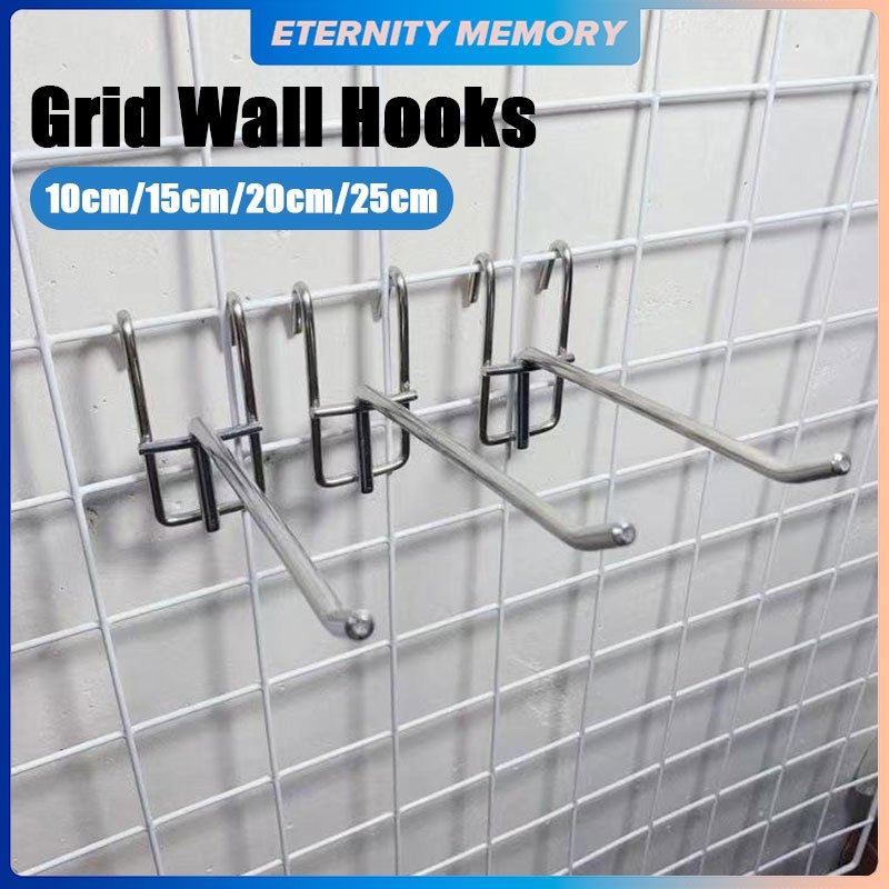10/15/20/25cm Supermarket Screen Hooks For Grid Wall Wire Mesh Hanging ...