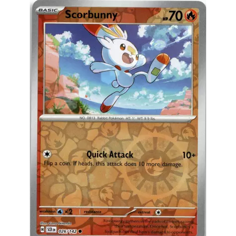 Pokemon Tcg Scorbunny 026/142 Stellar Crown | Shopee Philippines