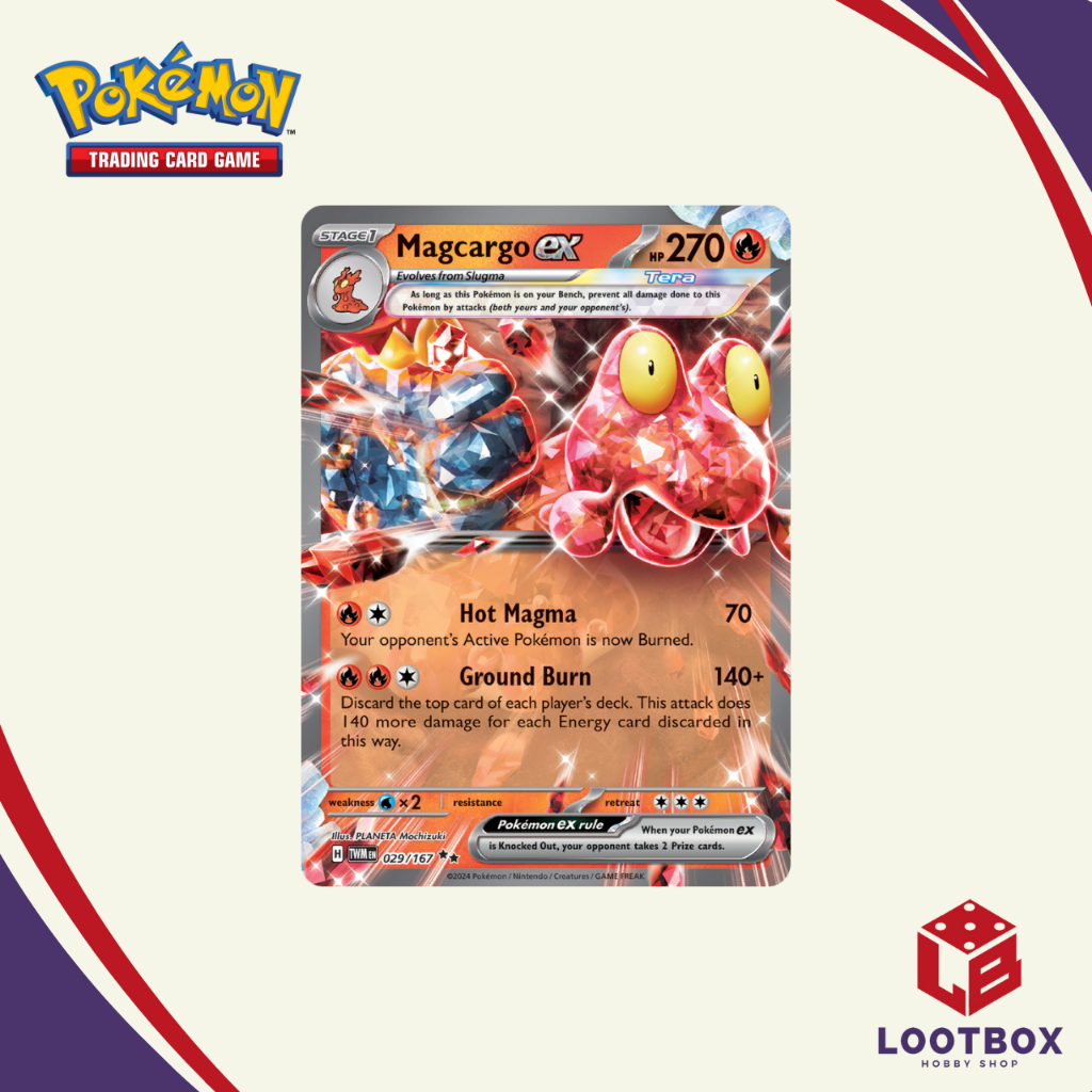 Pokemon Card Game: Magcargo ex - Twilight Masquerade | Shopee Philippines